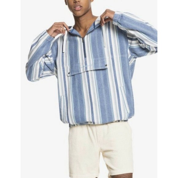 Quiksilver | Jackets & Coats | New Quicksilver Blue White Stripe Neo ...